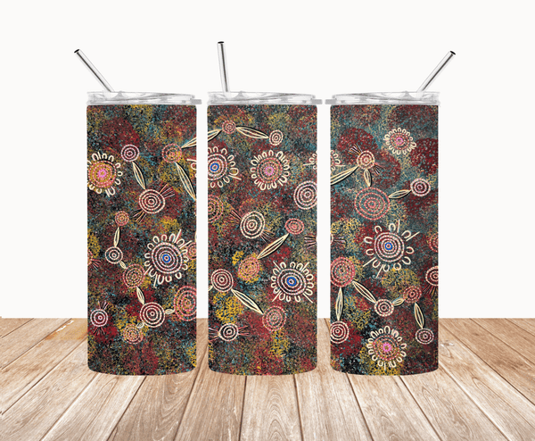 Elders Sharing Knowledge by Jum Ashwin - Aboriginal Art - 15oz Tumbler ...