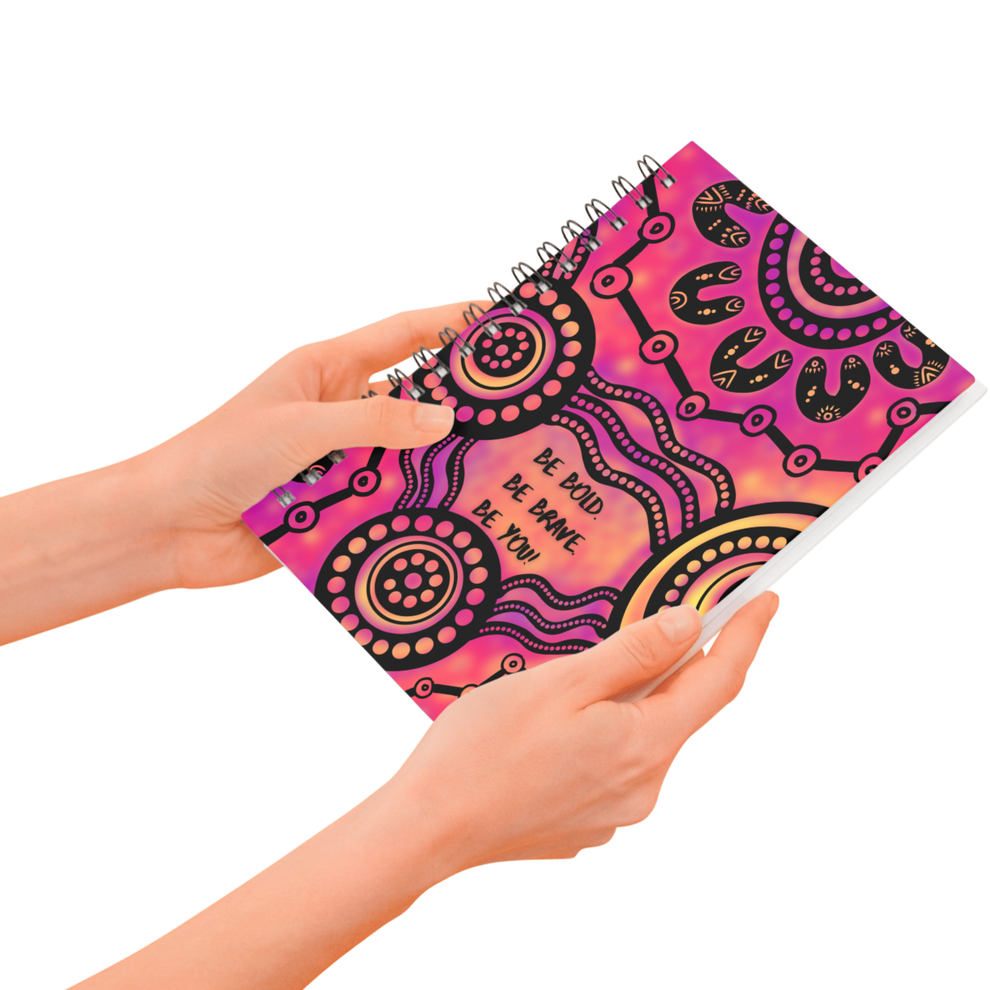 Be Bold - Wet Seasons - Sunset - Aboriginal Art A5 Notebook – Ashwin ...