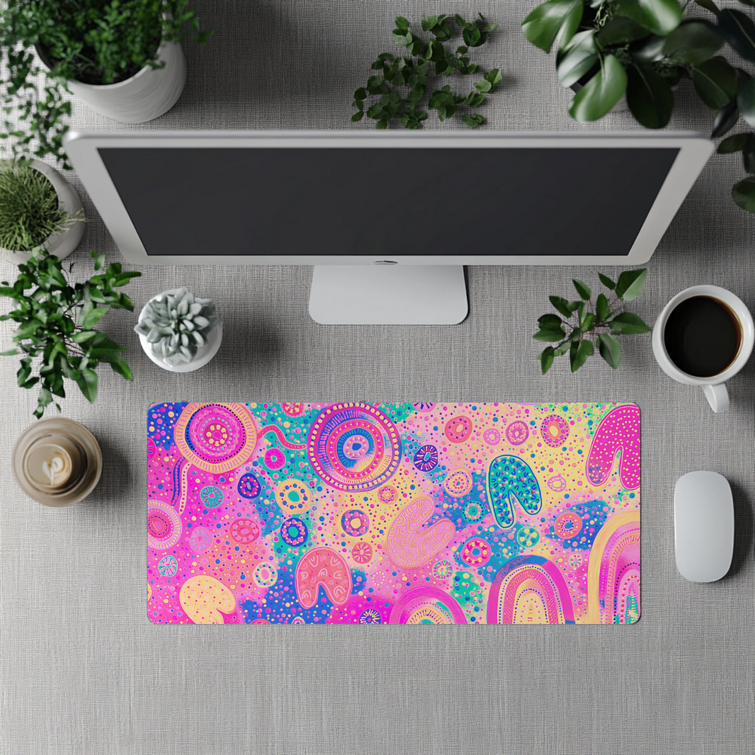 Aboriginal Art Desk Mats – 90x40cm Large Mouse Pads | Ashwin Aboriginal Art